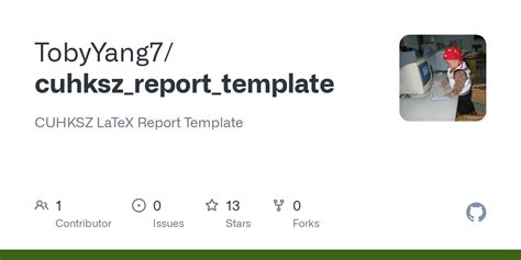 GitHub TobyYang Cuhksz Report Template CUHKSZ LaTeX Report Template