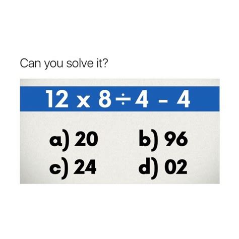 Arithmetic Problem Quick Maths Question For Students Artofit