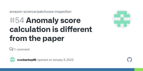 Anomaly Score Calculation Is Different From The Paper · Issue 54