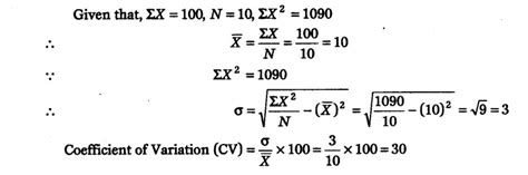 The Sum Of Values Is And The Sum Of Their Squares Is CBSE Class Economics