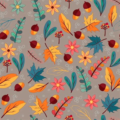 Premium Vector Hand Drawn Pattern Design For Fall Season