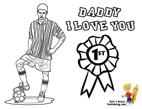 Happy Fathers Day Coloring Pages Soccer 2025