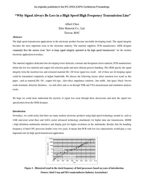 Signallosshighspeedhighfrequencyipc Pdf Transmission Line