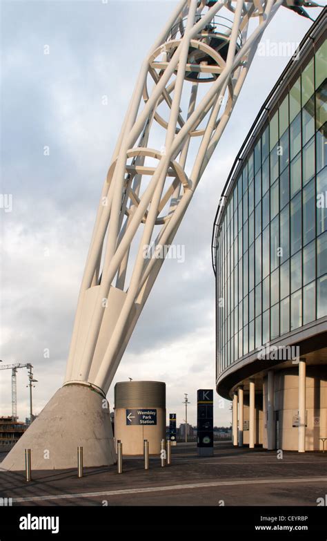 Base Of The Arch Over Wembley Stadium 2012 London Olympic Venue And