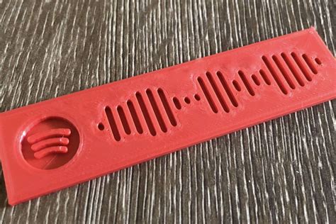 3d Printed Customisable Spotify Code Tags Star 3d Printing
