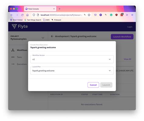 Bug Workflow Launch Button Is Disabled · Issue 1433 · Flyteorgflyte