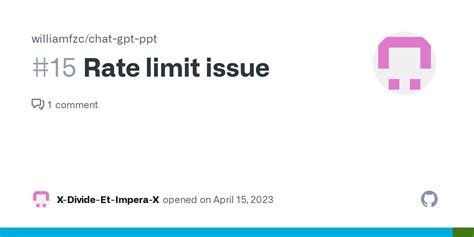 Rate Limit Issue Issue 15 Williamfzc Chat Gpt Ppt GitHub