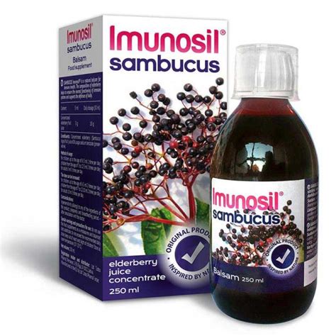 Imunosil Sambucus Plūškoka Balzams 250ml Maniveselibasdatilv