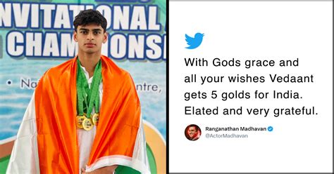 As Vedaant Bags Five Golds For India R Madhavan Cant Stop Beaming With Pride Scoopwhoop