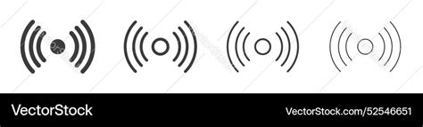 Sensor Icon Set On White Background Royalty Free Vector