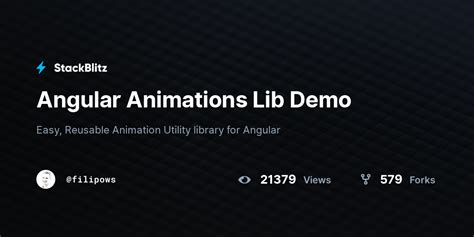 angular animations lib demo stackblitz