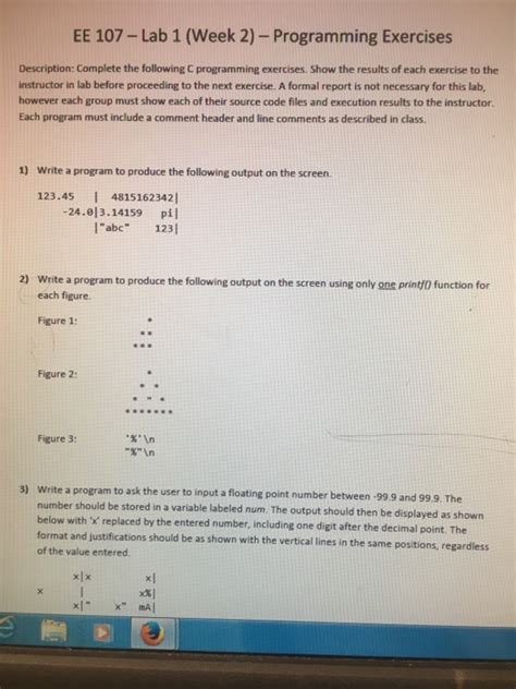 Solved Write A Program To Produce The Following Output On Chegg