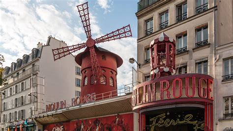 Windmill Sails Fall Off Moulin Rouge Cabaret In Paris