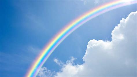 【フリー素材】虹と青い空と雲（5枚）