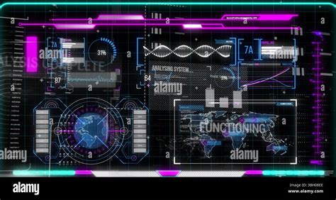 Image Of Graphical Infographic Interface With Analyzing System