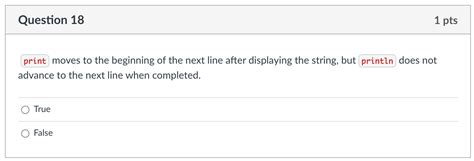 Solved Moves To The Beginning Of The Next Line After Chegg Com