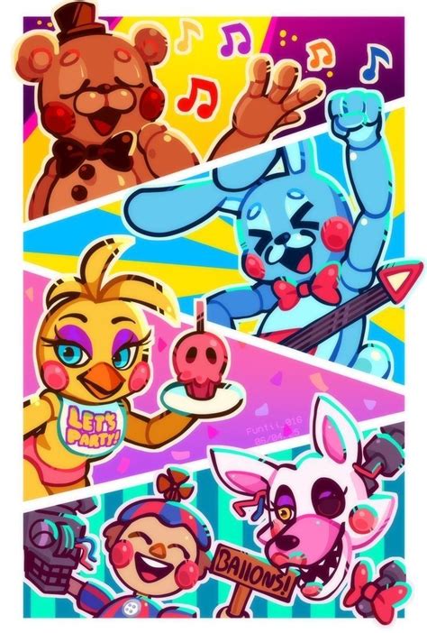 Fnaf Toys Five Nights At Freddys 2 Poster Fnaf Characters Fnaf