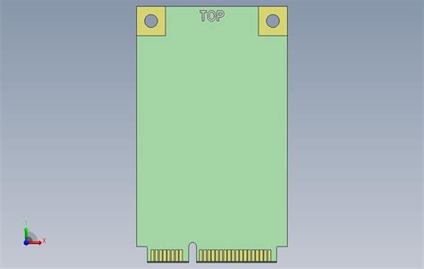 迷你pci快速卡1毫米厚2针8毫米间距 Solidworks 2017 模型图纸免费下载 懒石网