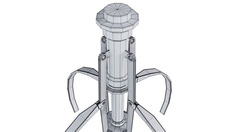3d Metal Claw 24 With Rig Model Turbosquid 2349588