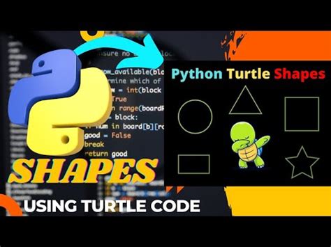 Make Shapes Using Python Turtle Code Python Programming Hub YouTube