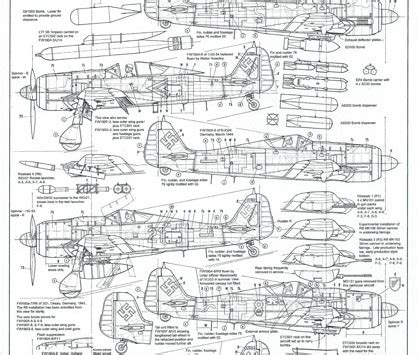 A L Bentley Drawings Focke Wulf Fw190a5 A9 Fandg