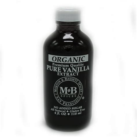 Morton And Bassett Organic Pure Vanilla Extract 2fl Oz