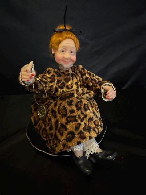 Collectible Bubby Doll In Black Teacup With 22k Gold Leaf Etsy