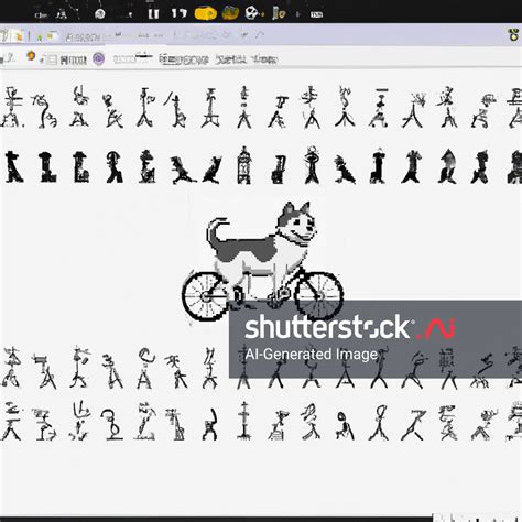 Ascii Art Dog On Bicycle Ai Generated Image 2291666387 Shutterstock Ascii Art Dog On Bicycle Ai Generated Image 2291666387 Shutterstock