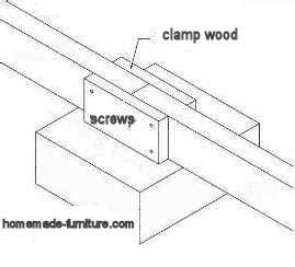 Wood Clamp Joinery Method For Connecting Beams And Planks Lengthwise
