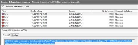 many errors event id 10028 discussions sophos firewall sophos
