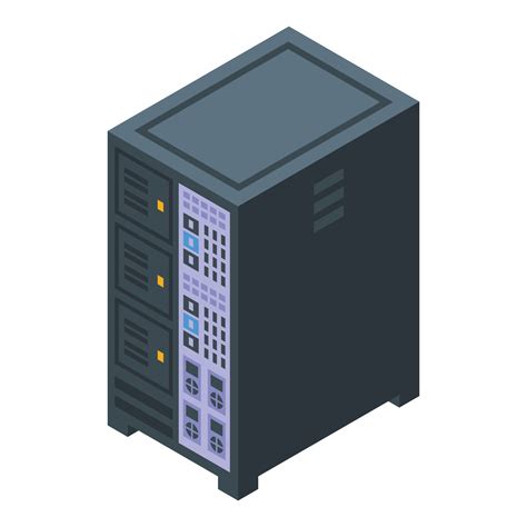 Server Data Icon Isometric Vector Card Storage Vector Art At Vecteezy