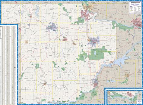 Sauk County Wall Map