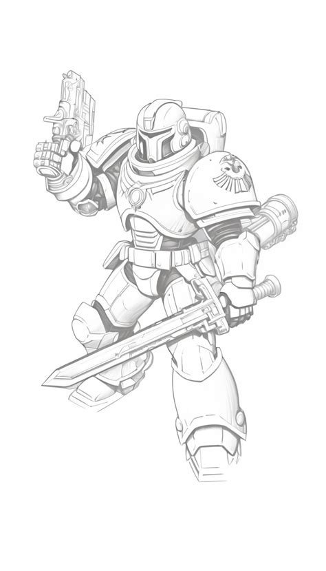 Easy Space Marine Drawing