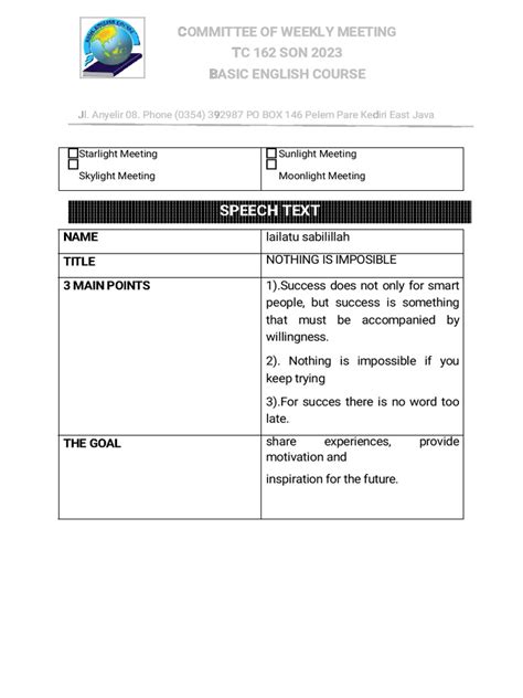 Speech Text 1 Pdf