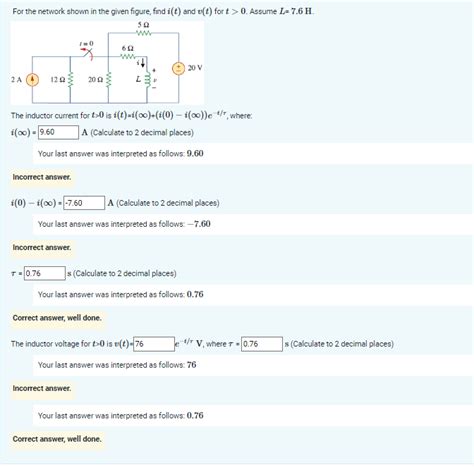 Solved For The Network Shown In The Given Figure Find I T Chegg