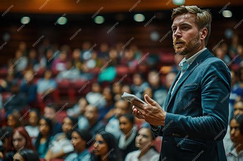 Premium Photo A Cybersecurity Expert Giving A Lecture On Protecting