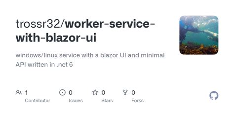 Github Trossr32worker Service With Blazor Ui Windowslinux Service With A Blazor Ui And