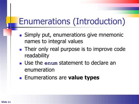 Ppt Value Types And Reference Types Enumerations And Structures