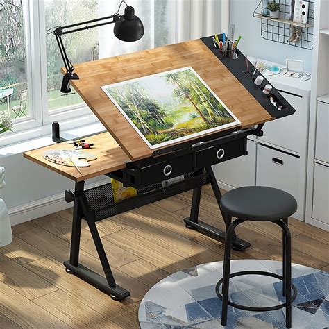 Drawing Table Adjustable Drafting Table With Stool Philippines Ubuy