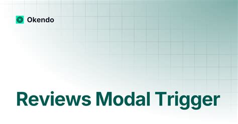 Reviews Modal Trigger Okendo