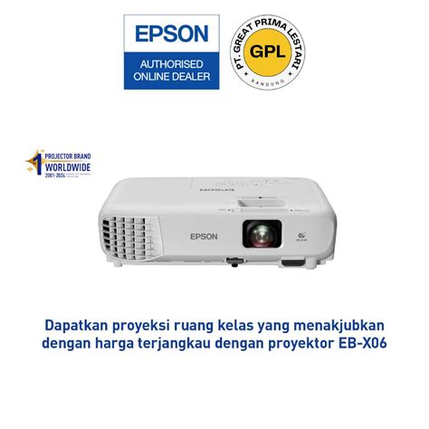 Jual Epson Proyektor Eb X06 Eb X06 Ebx06 Epson Projector Eb X06 Shopee Indonesia
