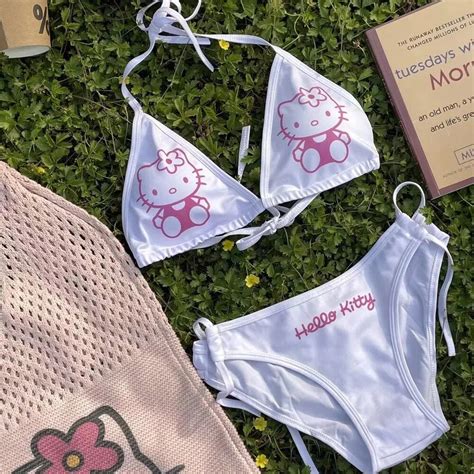 Hello Kitty Sexy Pure Desire Two Piece Swimsuit Triangle Cup Bikini