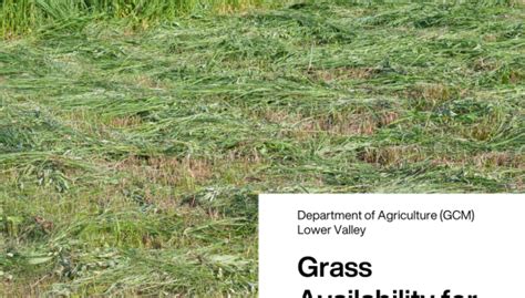 Grass Distribution Department Of Agriculture