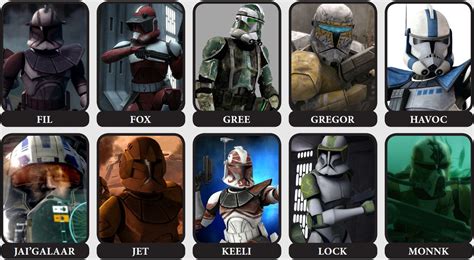 Kaminos Finest Captains And Commanders Of The Clone Army Star Wars Tribute