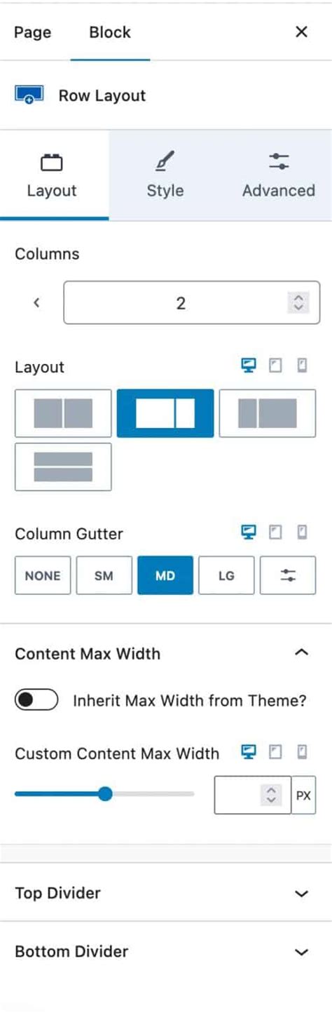 Row Layout Block Kadence Wp Documentation