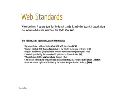 Web Standards Presentation 21092009