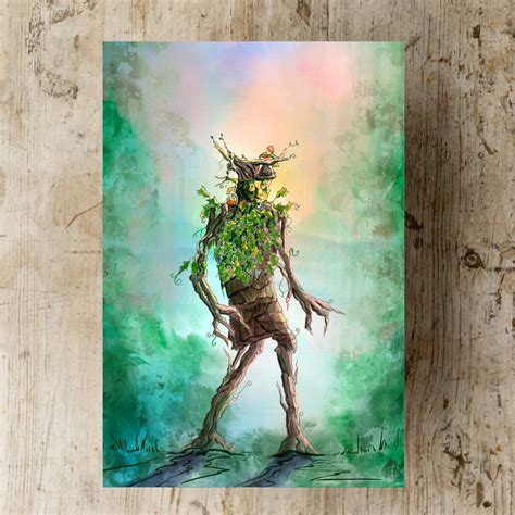 Treebeard Merry And Pippin Art Print Etsy