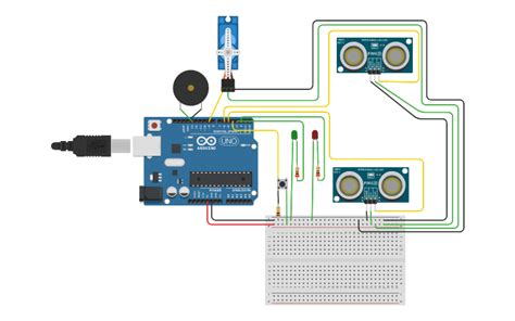 Circuit Design Door Automation Tinkercad