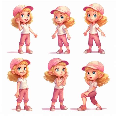 Premium Photo Fairy Princess In Pink Vector With White Background
