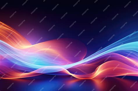 Premium Photo Abstract Modern Gradient Abstract Waves Background With